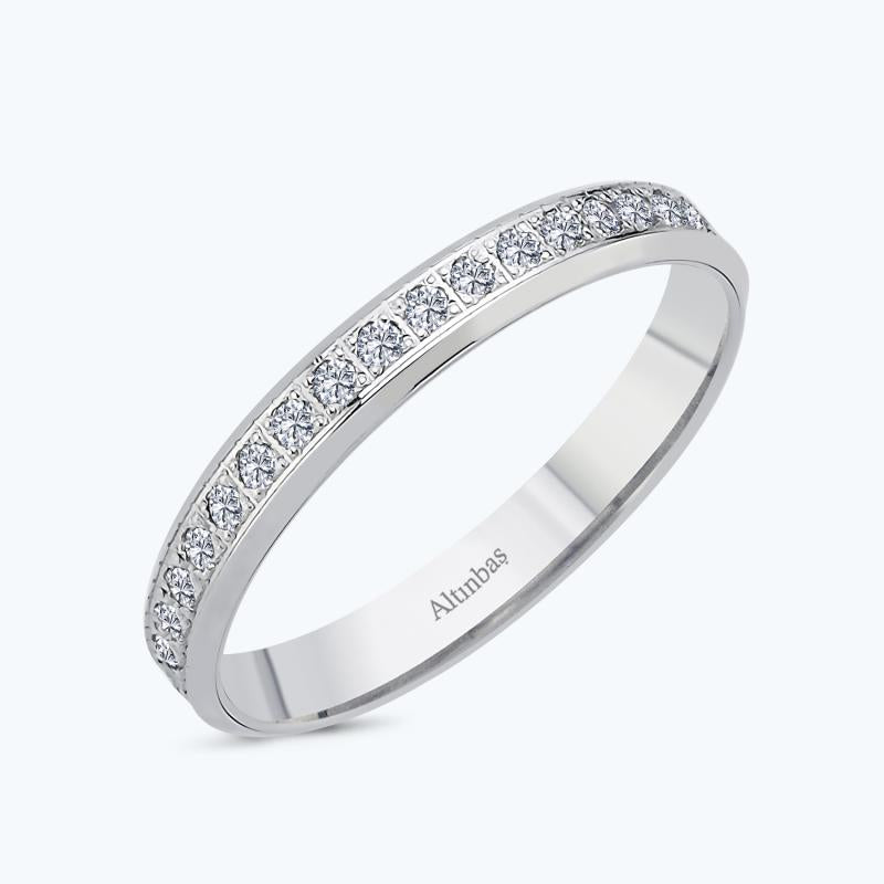Women's Gold Wedding Ring: ALINT005-W - Altınbaş
