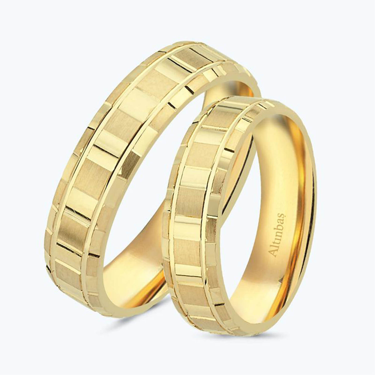 Men's Gold Wedding Ring: AL0314-M - Altınbaş