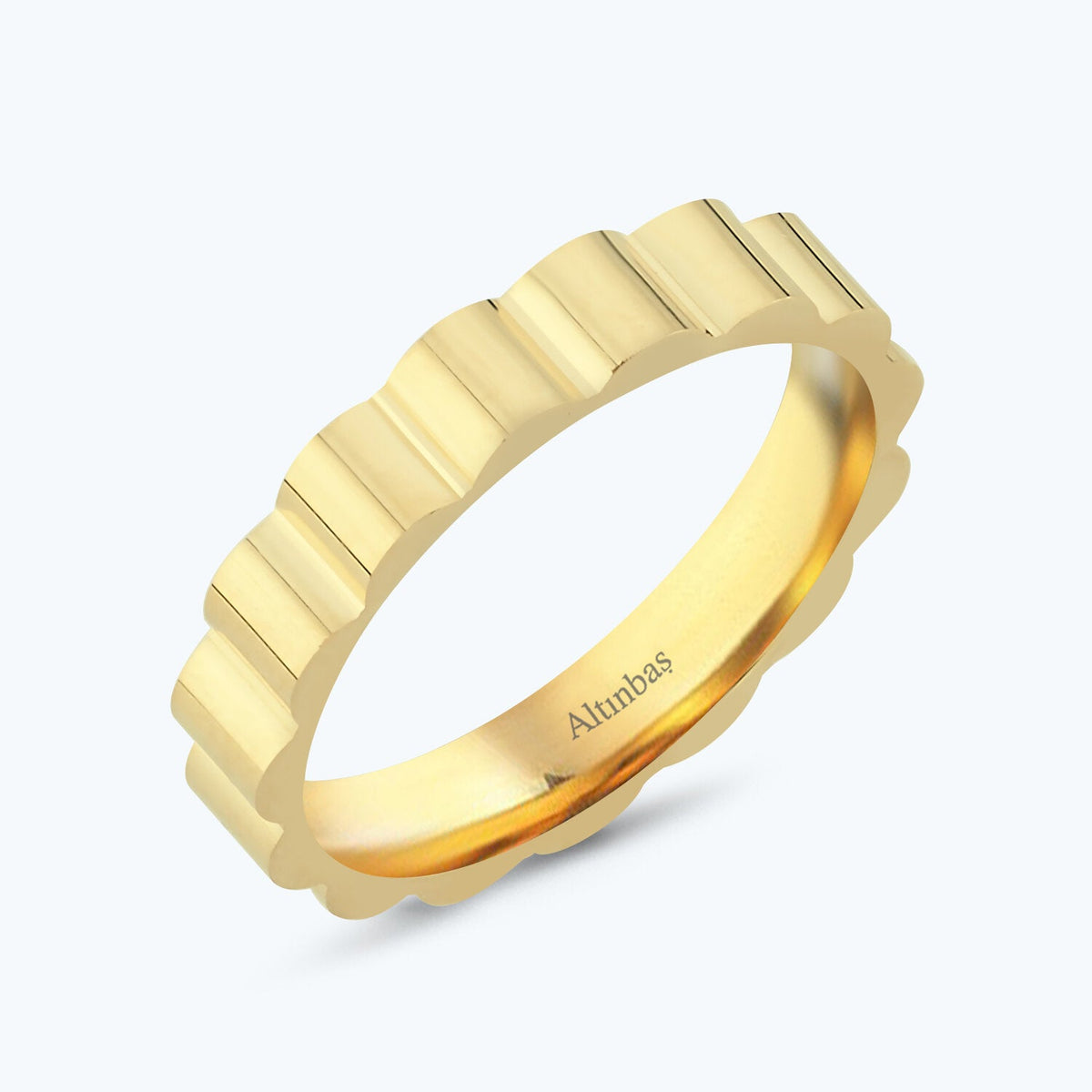 Men's Gold Wedding Ring: AL0330-M - Altınbaş