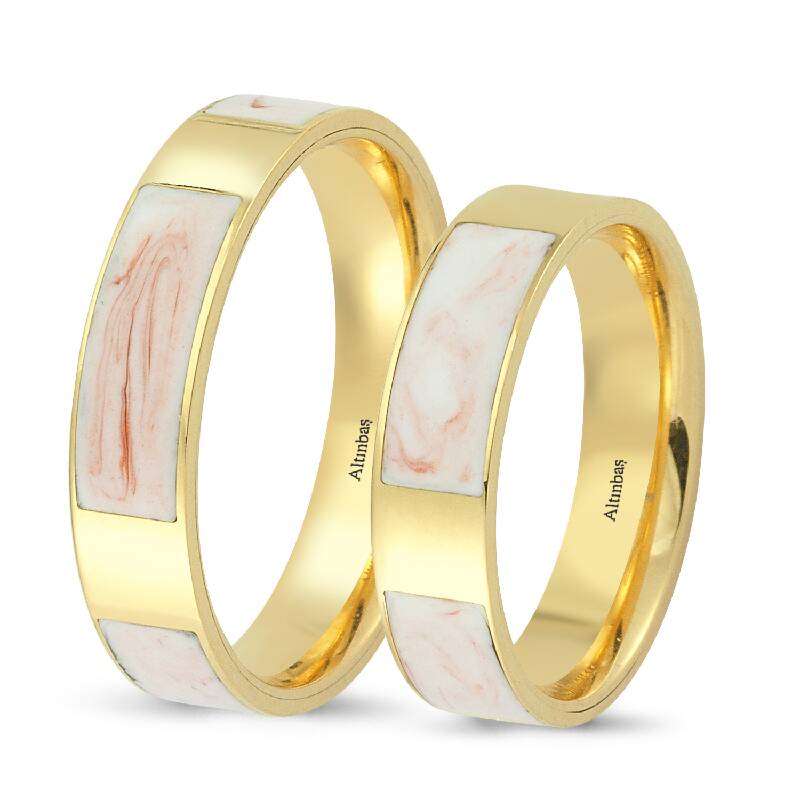 Women's Gold Wedding Ring: D020-W - Altınbaş