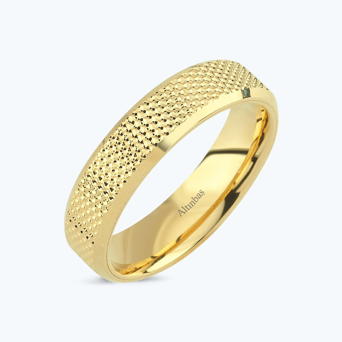 Women's Gold Wedding Ring: D041-W - Altınbaş