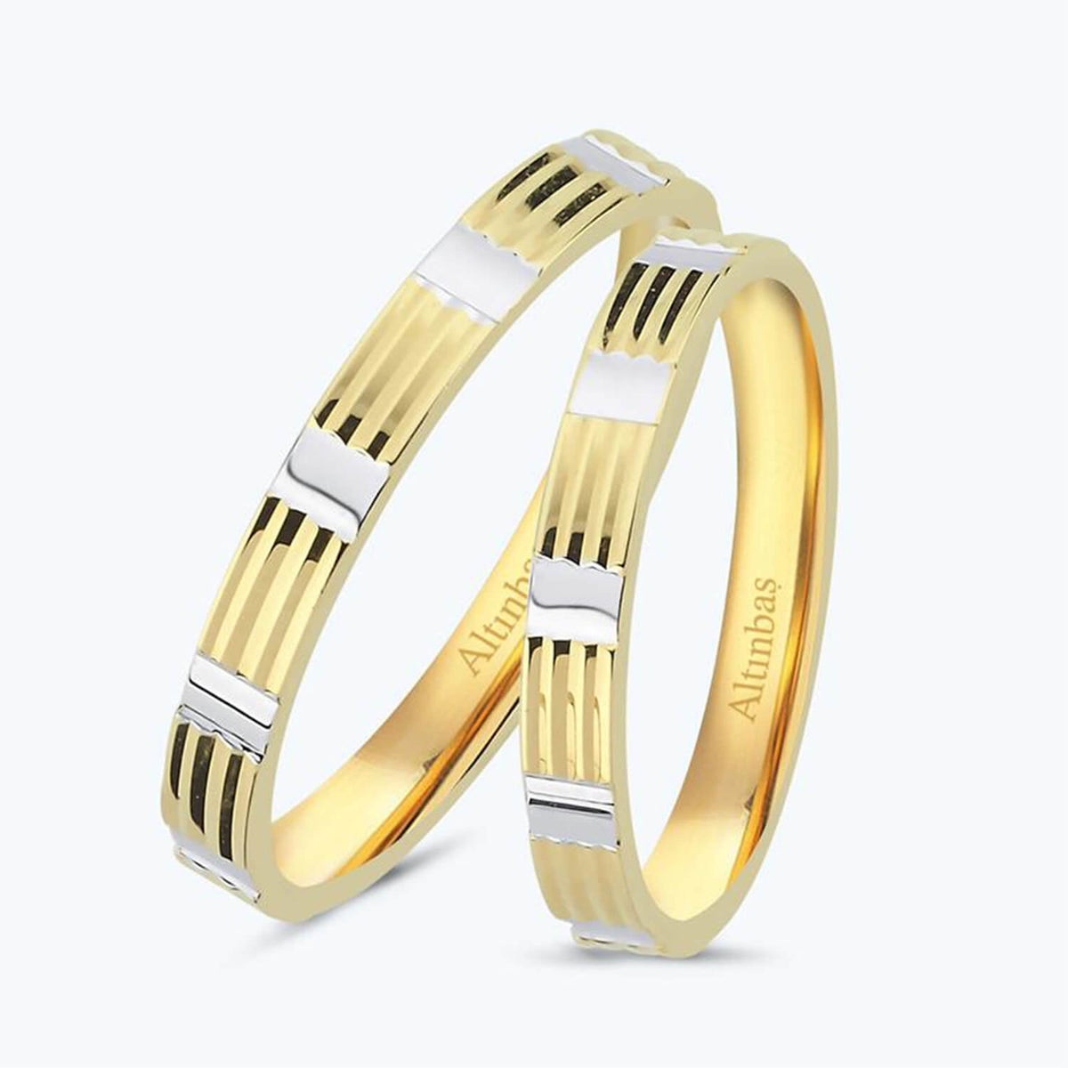 Women's Gold Wedding Ring: D049-W - Altınbaş