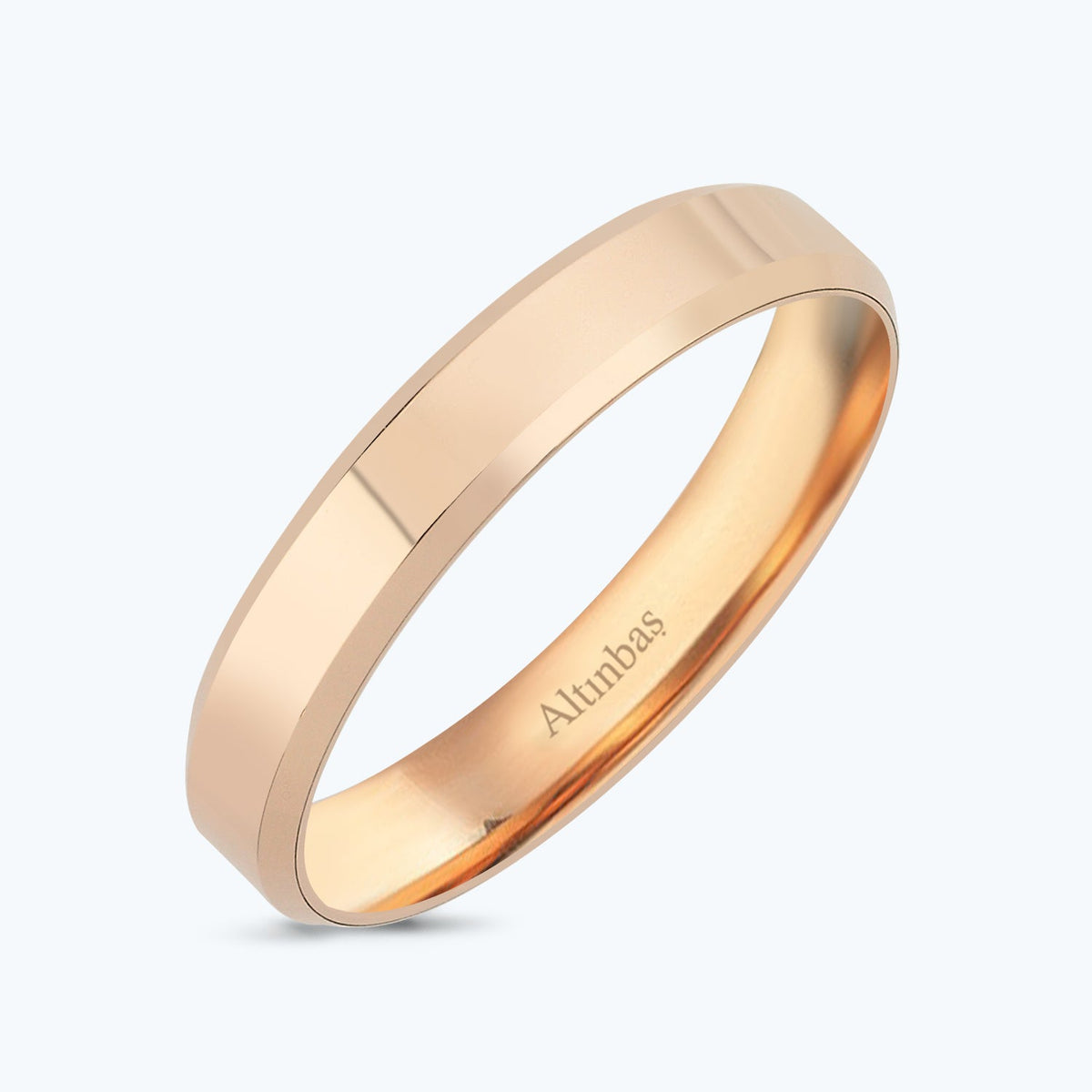 Men's Gold Wedding Ring: D050-M - Altınbaş