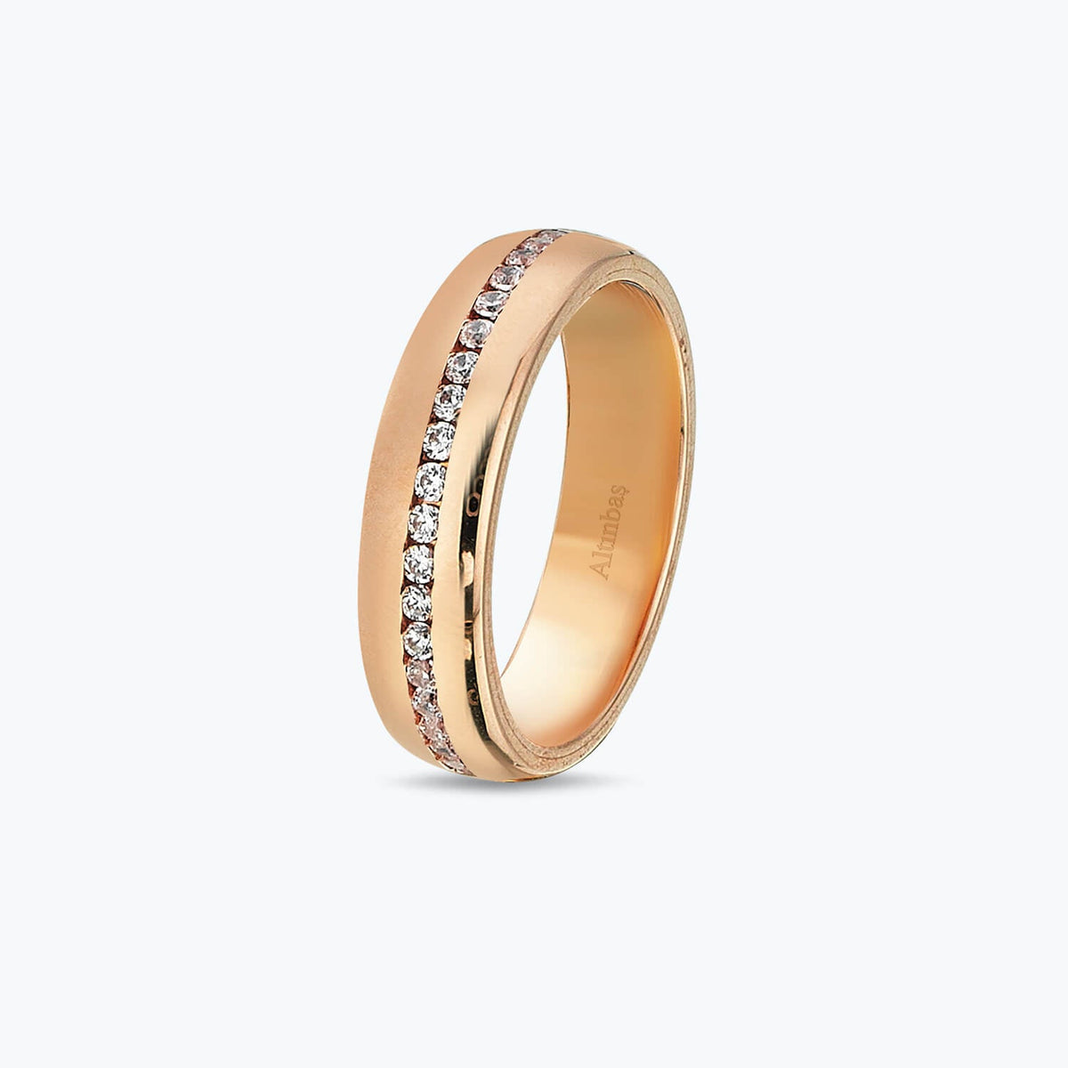 Women's Gold Wedding Ring: E0272-W - Altınbaş
